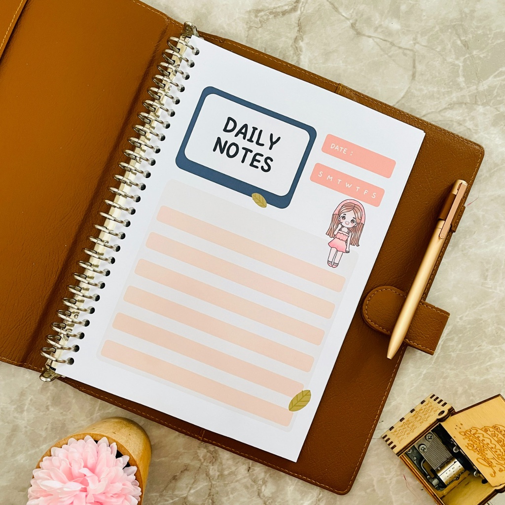 Jual Monthly Planner, Weekly Planner, Daily Planner, Notes, Isi Binder ...