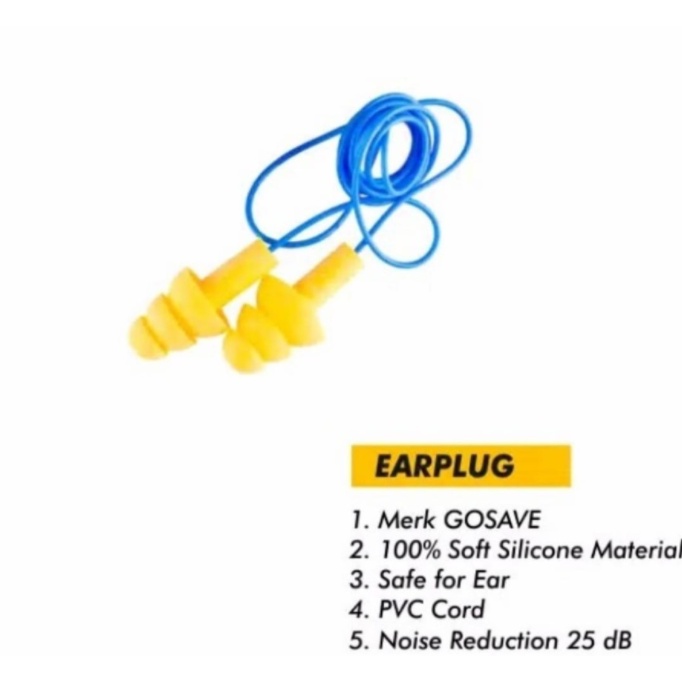 Jual earplug gosave penutup telinga merk gosave pelindung telinga ...