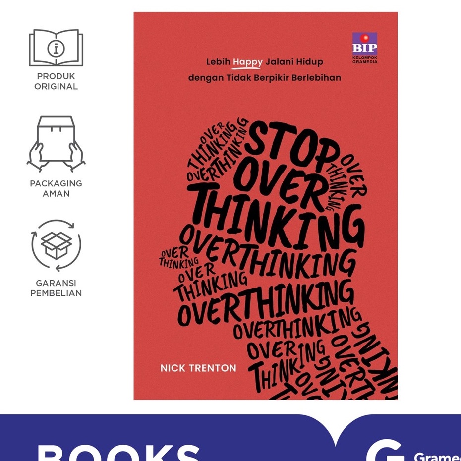 Jual Buku Stop Overthinking: Lebih Happy Jalani Hidup dengan Tidak ...