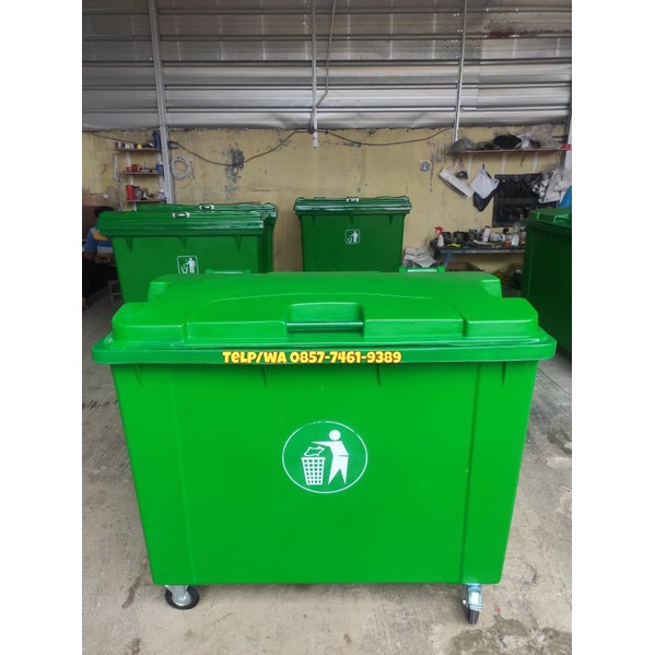 Jual TEMPAT SAMPAH BESAR/TONG SAMPAH BESAR/BAK SAMPAH BESAR 660 LITER | Shopee Indonesia