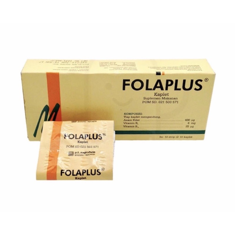Jual Folaplus strip 10 tablet ( suplemen asam folat untuk kehamilan ...