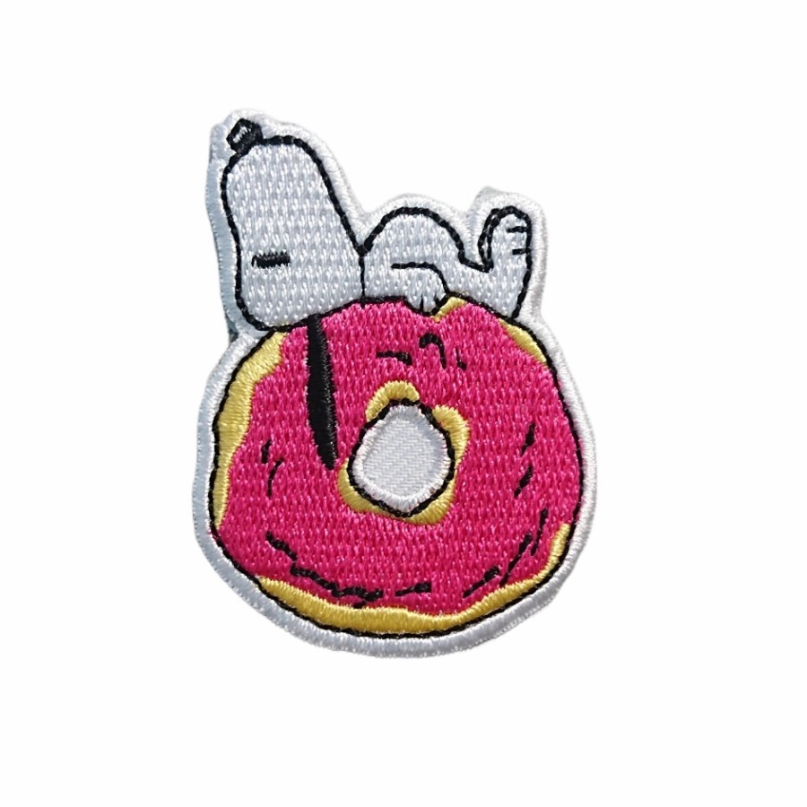 Jual Iron Patch Snoopy on a Doughnut Donat | Shopee Indonesia
