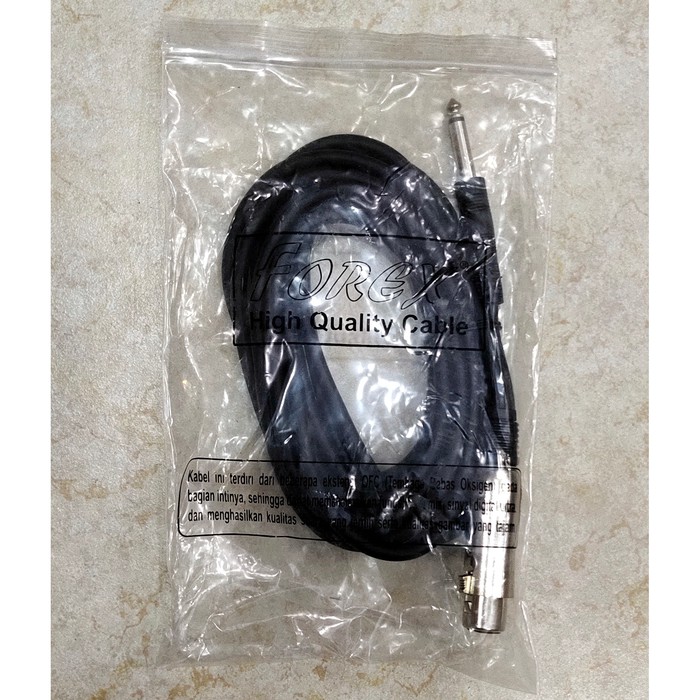 Jual Kabel Mic Panjang 5 meter 5M sudah dipasang jack lengkap | Shopee ...