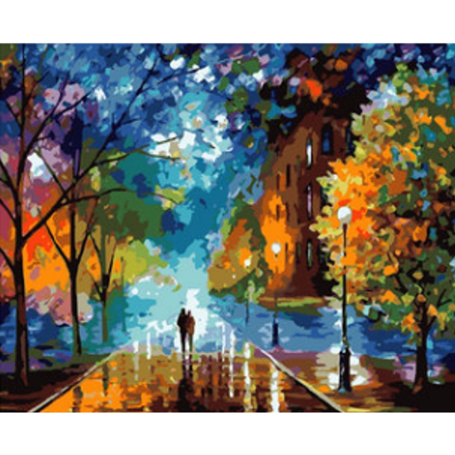 Jual DIY set painting by numbers canvas lukisan lukis painting number ...