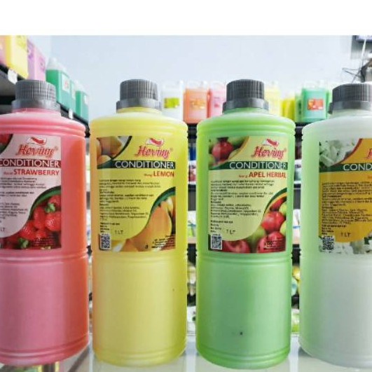 Jual HEVINY KONDISIONER DAN SAMPO BOTOLAN 1 LITER | Shopee Indonesia