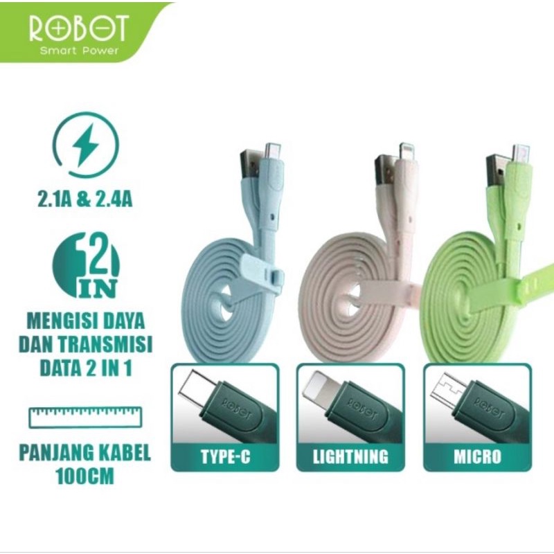 Jual KABEL DATA VIVAN ROBOT TOPLES | RGM100 RT-AM100 Micro USB | RGC100 ...