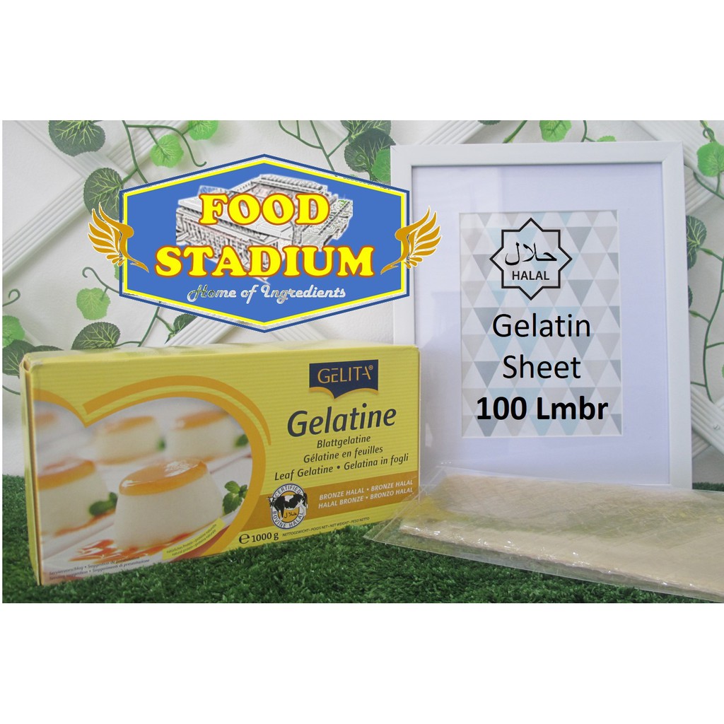 Jual HALAL Gelatine Sheet 100 lembar gelatin by GELITA | Shopee Indonesia