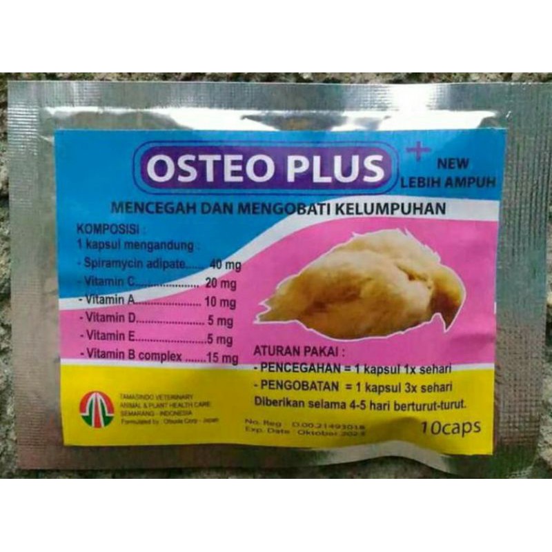 Jual OSTEO PLUS OBAT LUMPUH AYAM MENCEGAH & MENGOBATI KELUMPUHAN AYAM UNGGAS 10 KAPSUL | Shopee ...