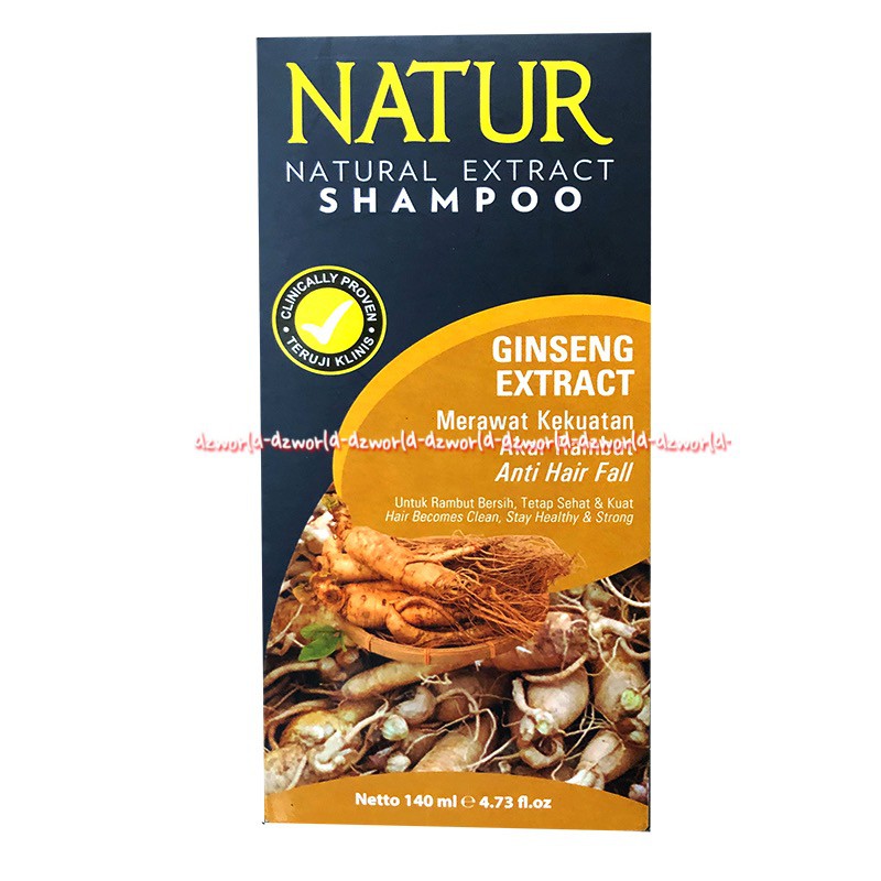 Jual Natur Natural 140ml Hair Tonic Ginseng Extract Penyubur Rambut ...
