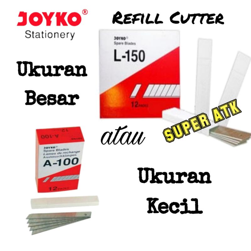 Jual REFILL CUTTER / ISI CUTTER JOYKO (TERSEDIA UKURAN BESAR / KECIL ...