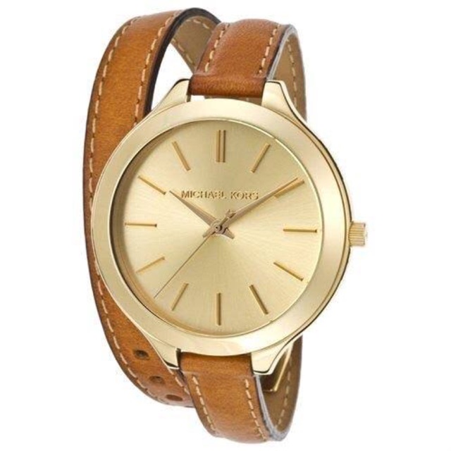Jual Michael Kors Runaway Champagne Dial Tan Leather Ladies Watch ...