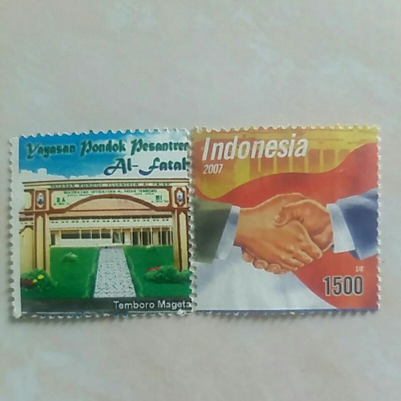 Jual (AA) Perangko Prisma Jabat Tangan Seri 2 - Masjid Ponpes Putri Al ...