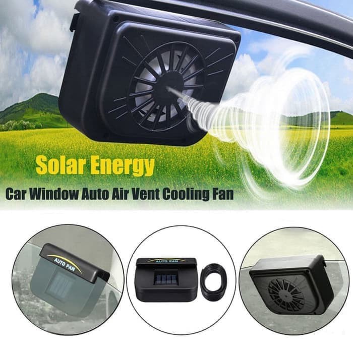 Jual Kipas Angin Mobil Tenaga Solar Cahaya Matahari Surya Tidak Perlu ...
