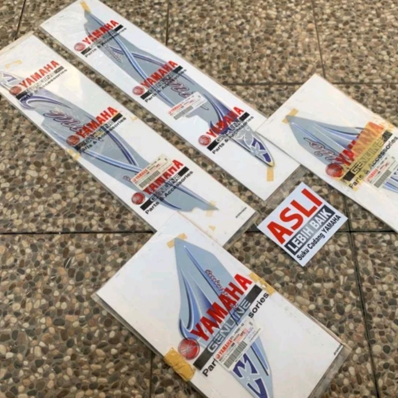 Jual STRIPING MIO SPORTY ORIGINAL YAMAHA WARNA BIRU MUDA | Shopee Indonesia