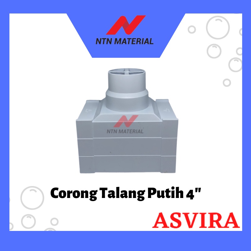 Jual Corong Talang Air/Corong Talang Kotak/ Pipa Asvira 4" inch (Putih ...