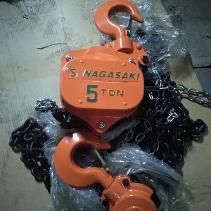 Jual Chain block merk nagasaki takel rantai capacity 1 ton standard ...