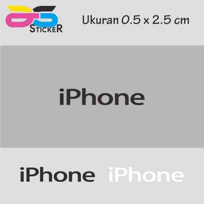Jual Sticker - Stiker Iphone 2.5x0.5cm | Shopee Indonesia