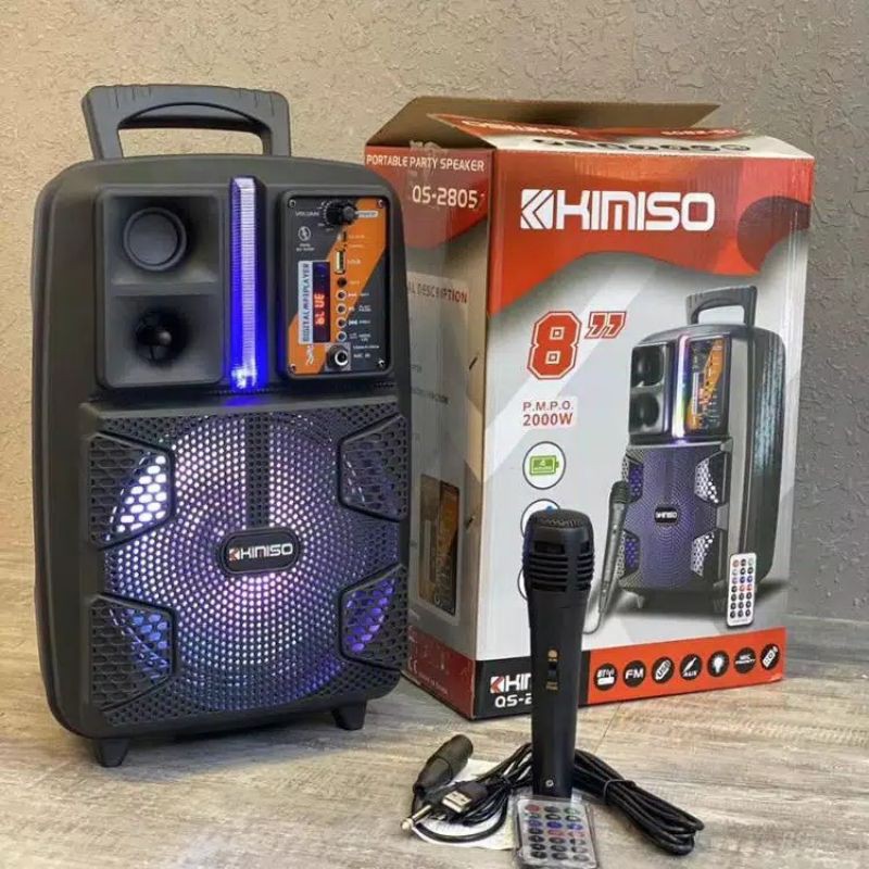Jual SPEAKER BLUETOOTH KARAOKE KIMISO FREE MIC QS-7801 / QS-2805 /QS ...