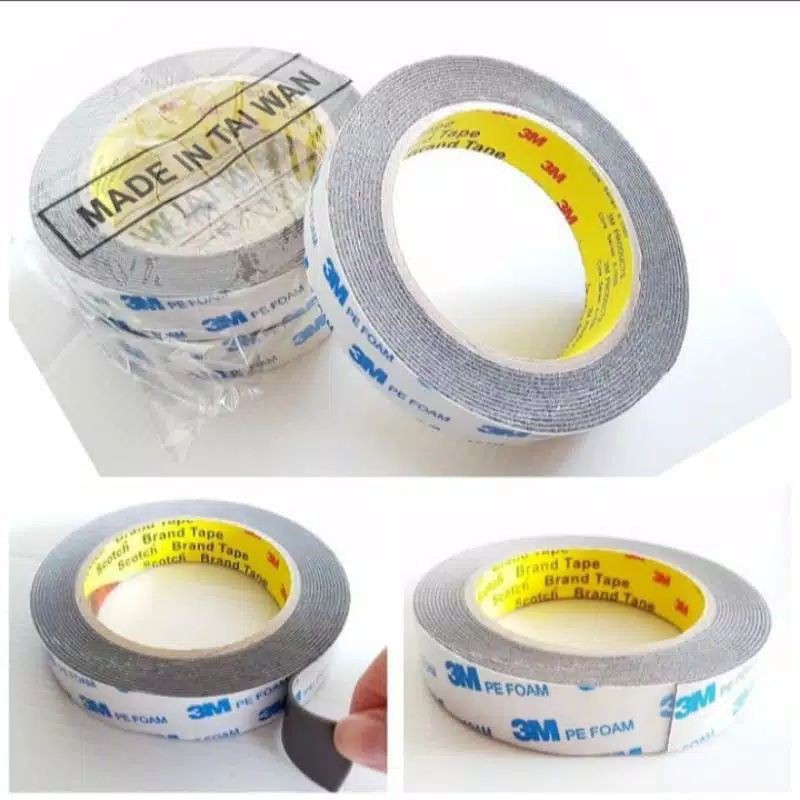 Jual DOUBLE TAPE 3M 2CM X 4.5M FOAM PUTIH | Shopee Indonesia