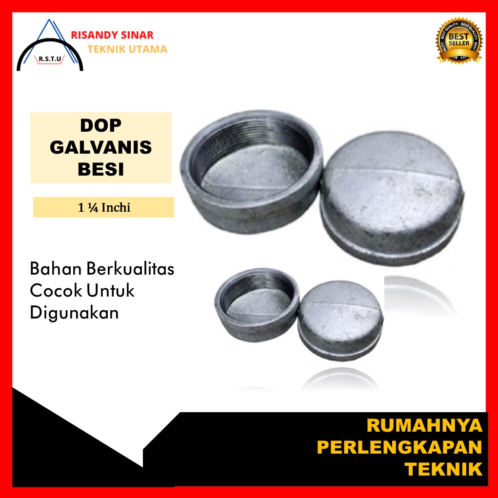 Jual dop galvanis besi | dop galvanis murah | Drat BSPT (G) Brand |Dop ...