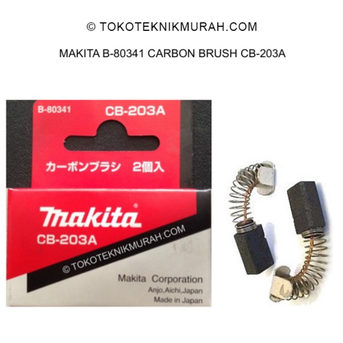 Jual Makita B-80341 Carbon Brush CB-203A / CB203A Borstel | Shopee Indonesia