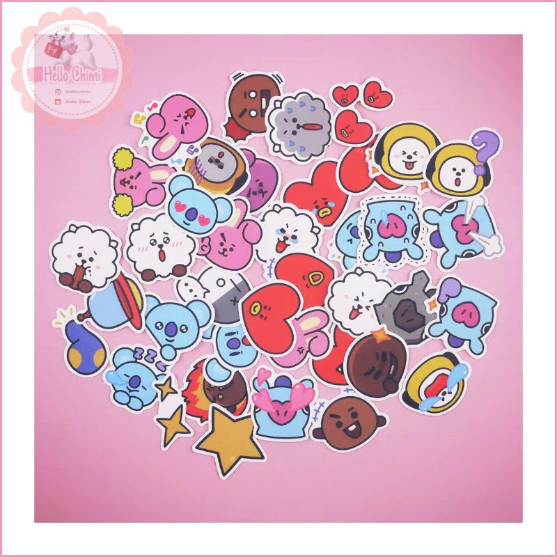Jual STICKER PACK BT21 VER 1 | Shopee Indonesia