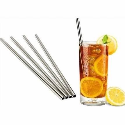 Jual CL Sedotan Stainless Steel Lurus Eco Friendly Reusable Stain Less ...