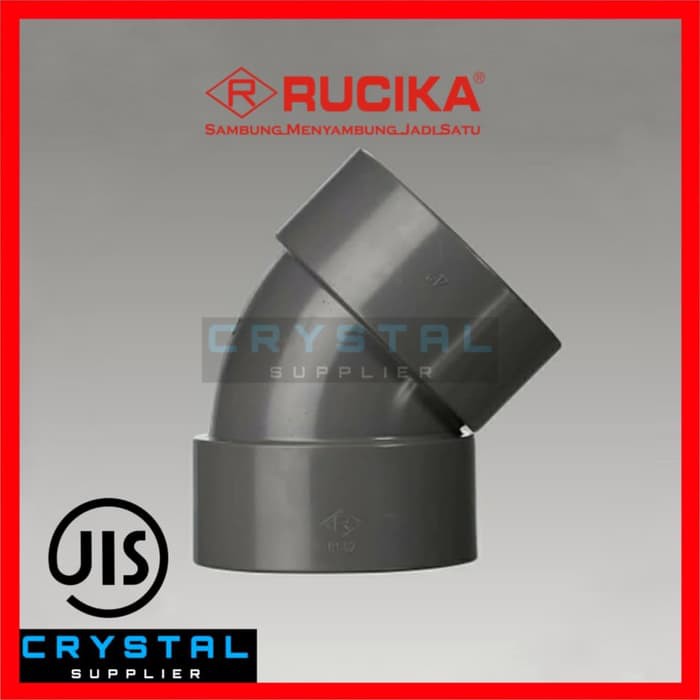 Jual KNIE 45° POLOS RUCIKA 3" inch D-45L PVC / ELBOW Knee 45 derajat | Shopee Indonesia