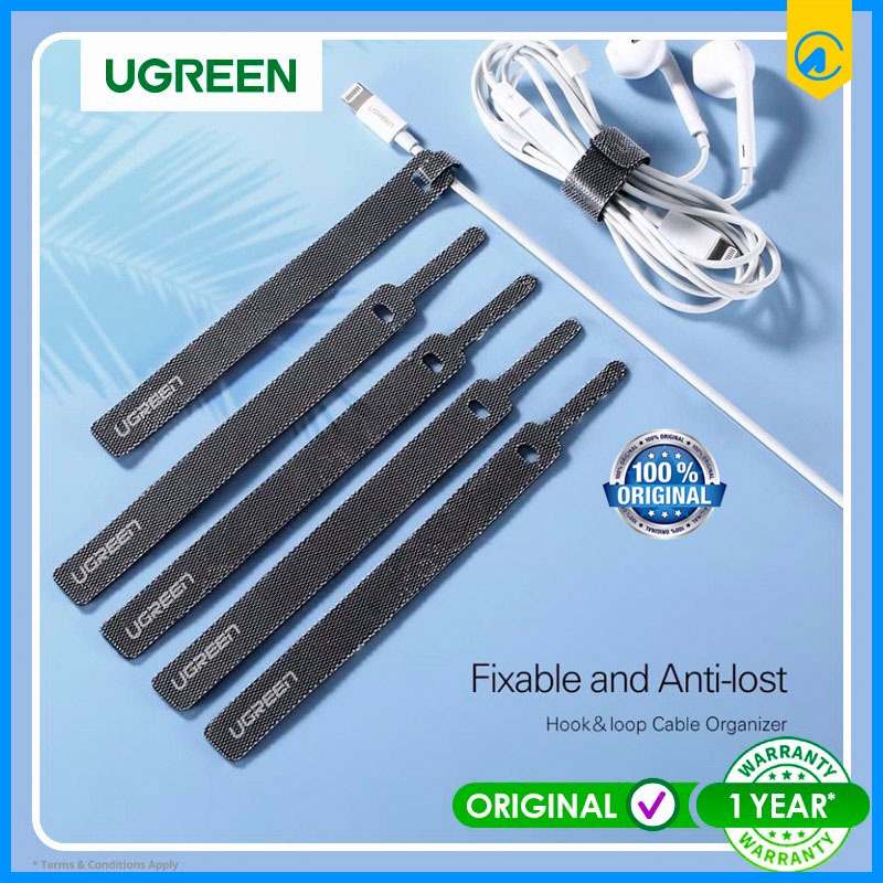 Jual Ugreen 50370 Velcro Cable Organizer Wire Winder Cable Tie Holder ...