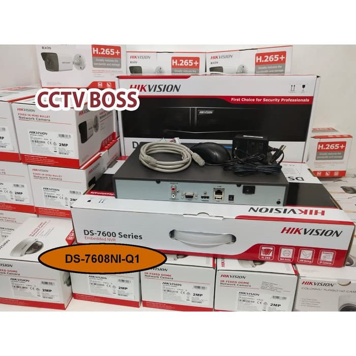 Jual HIKVISION NVR DS-7608NI-Q1 8CH HDTVI CCTV IPCAM H.265+ Non POE ...