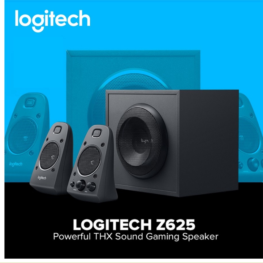 Jual Logitech Z625 2.1 THX Certified Multimedia Speakers System PC ...