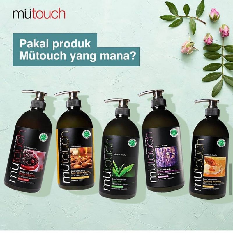 Jual MUTOUCH GOAT 'S MILK SHOWER CREAM 1000 ML/REFILL 800 ML | Shopee ...