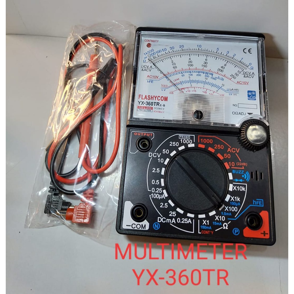 Jual MULTIMETER / MULTITESTER / AVOMETER ANALOG YX-360TR ( Ukuran Besar ...