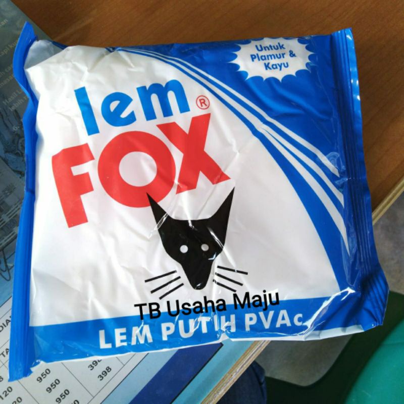 Jual Lem Fox Kayu Wallpaper Putih PVAc Biru (Kental) Kantong 350gram 350 g | Shopee Indonesia
