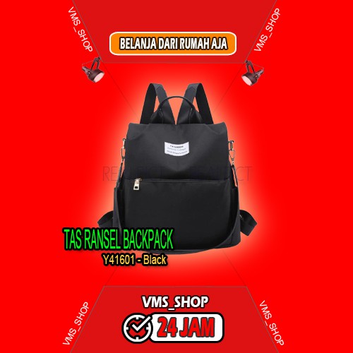 Jual TAS RANSEL BACKPACK CAMPUS RUCKSACK - BLACK | Shopee Indonesia