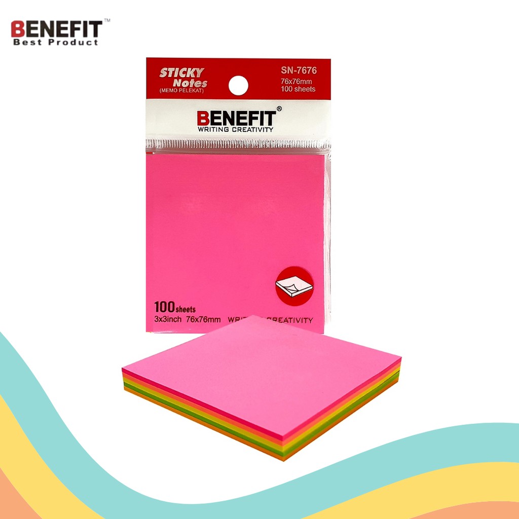 Jual STICK NOTE BENEFIT SN-7676 T (1 PCS) | Shopee Indonesia