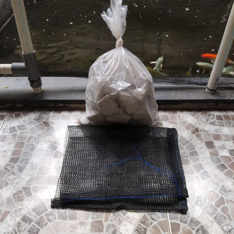 Jual Bio Crystal Water BCW Filter Biologi Kolam Ikan 1kg ( Plus Kantong ...