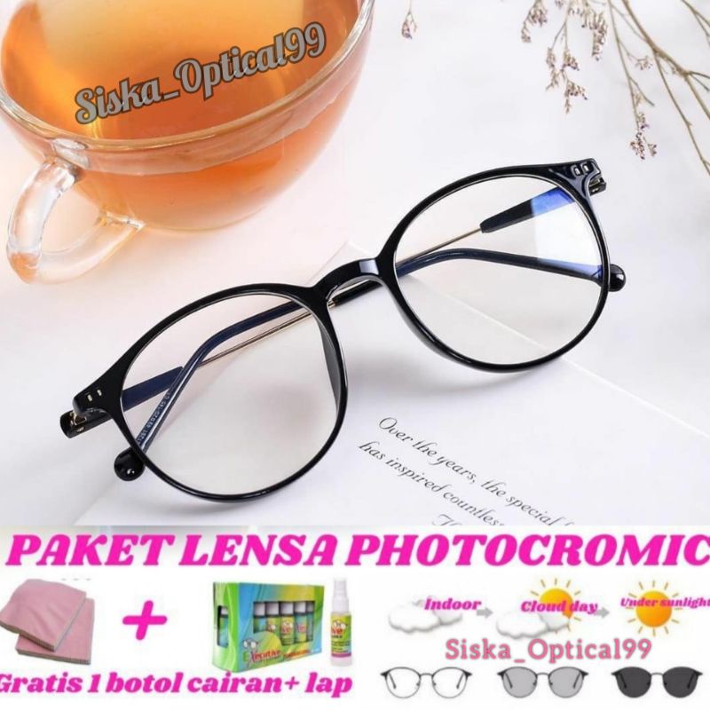 Jual Frame Kacamata Minus Photocromic | Kacamata Minus Antiradiasi UV ...