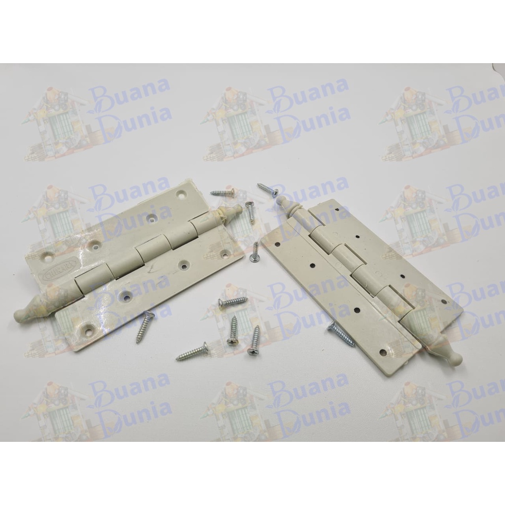 Jual Engsel Plastik PVC 4 Lubang Putih | Engsel Jendela | Engsel Pintu ...