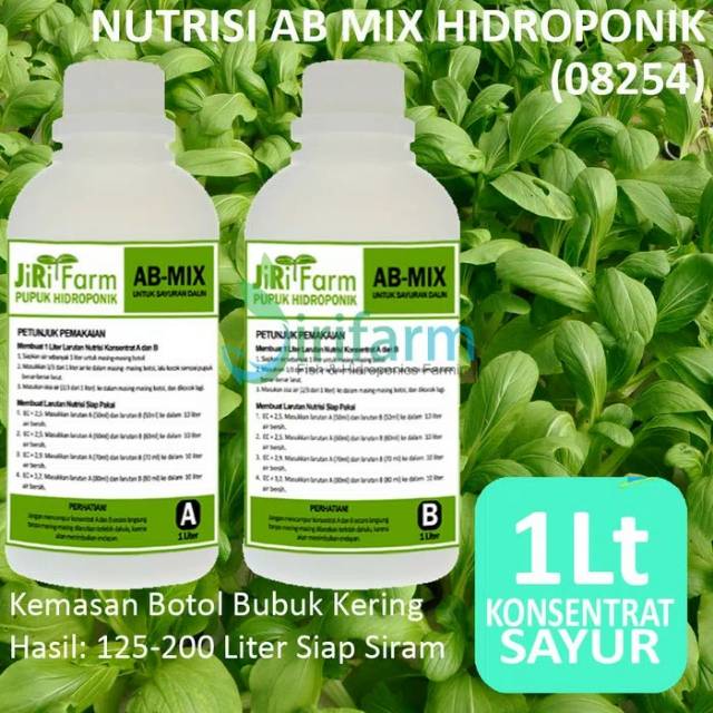 Jual AB Mix 1L Konsentrat Pupuk / Nutrisi Hidroponik Sayuran Daun ...