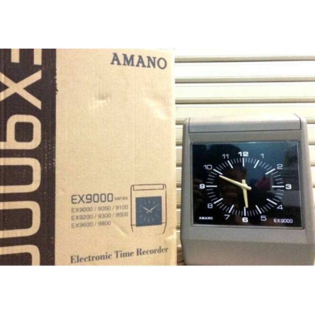 Jual MESIN ABSEN AMANO EX 9000/9100, PREMIUM ABSENSI #GARANSI | Shopee ...