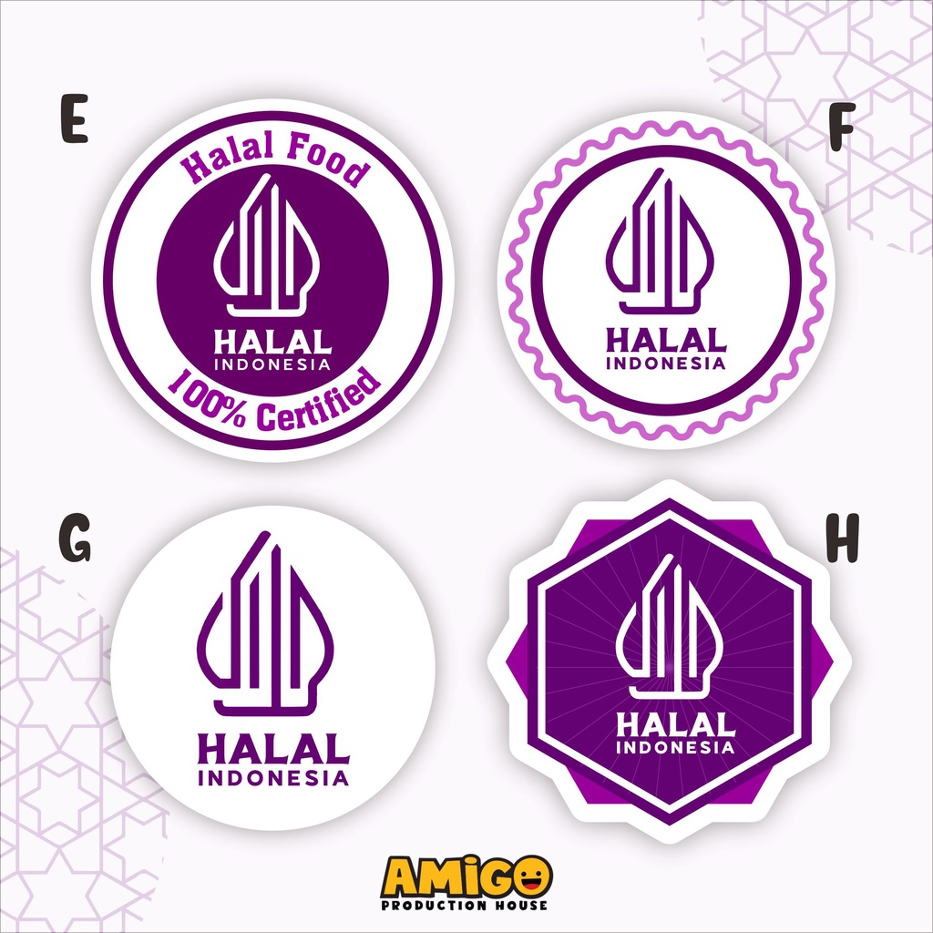 Jual STICKER LABEL HALAL STIKER PARCEL KEMASAN STICKER MAKANAN STICKER ...