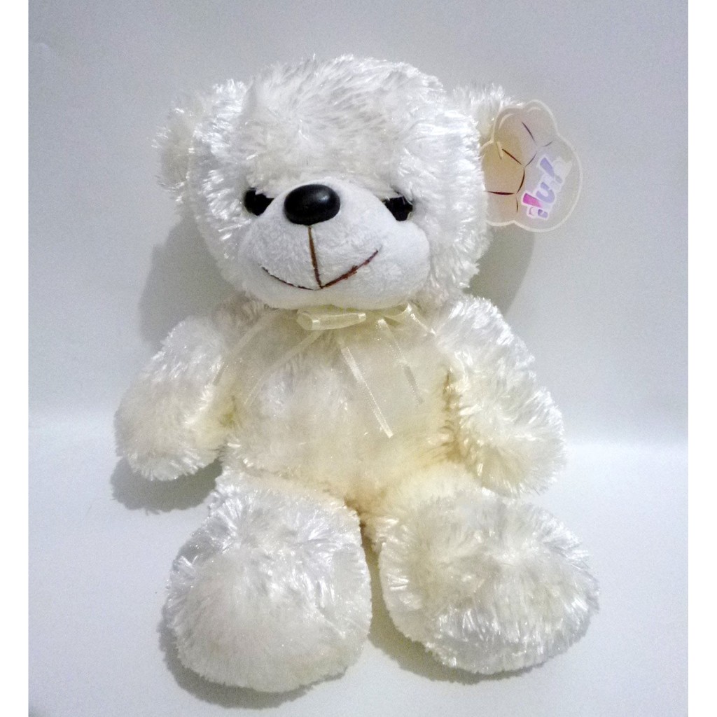 Jual Boneka Teddy Bear White Teddy Bear Original Korea Doll 35 Cm ...