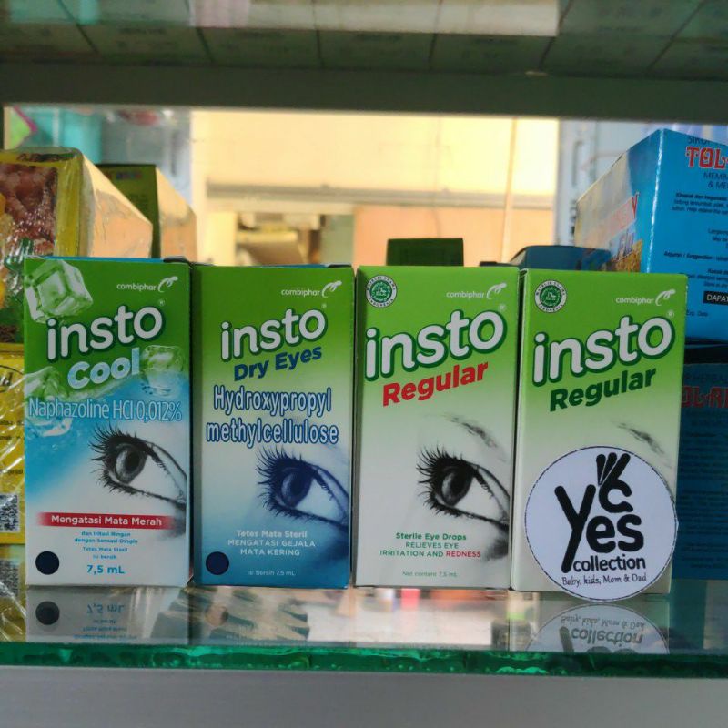 Jual insto regular reguler Dry Eyes Cool obat tetes mata steril 7.5 ml ...