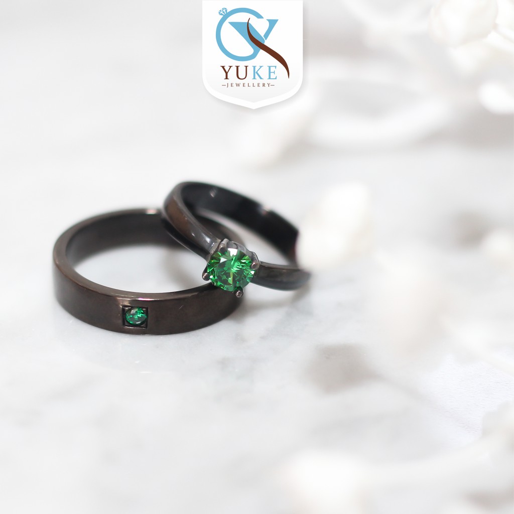 Jual Cincin Kawin Cincin Tunangan Rustic Black Bahan Silver/Perak ...