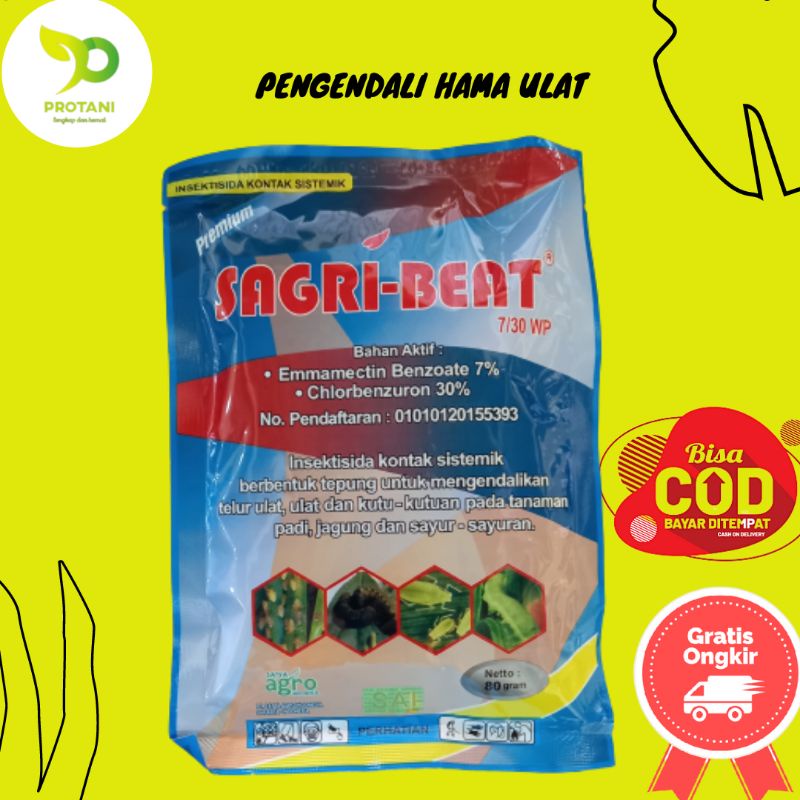 Jual INSEKTISIDA SAGRI BEAT 80GR-PENGENDALI ULAT GRAYAK DAN KUTU KUTUAN ...
