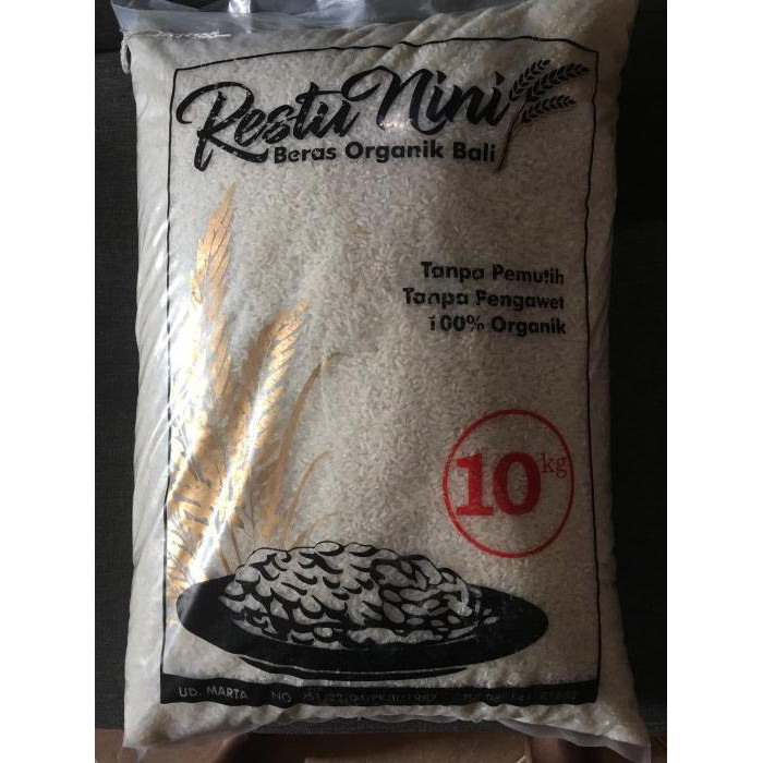 Jual Beras Pulen Pandan Wangi Restu Nini Bali Organic 10 Kg | Shopee ...