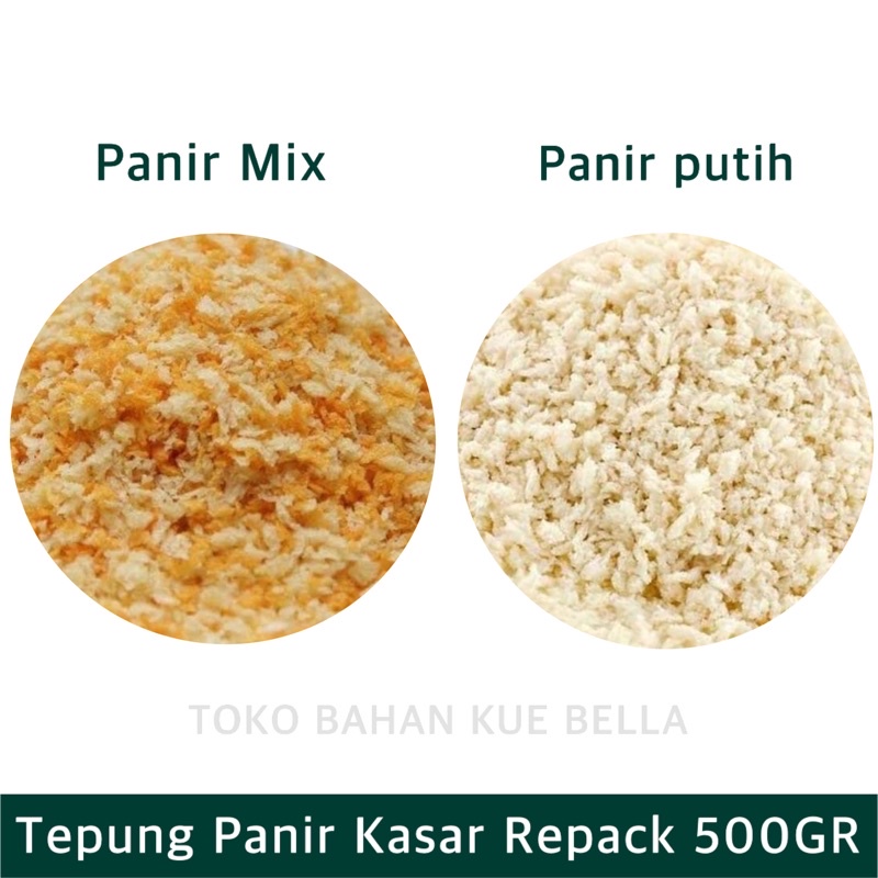 Jual Tepung Roti Kasar PANKO 500gr (REPACK) Panir Putih Mix Bread Crumb ...
