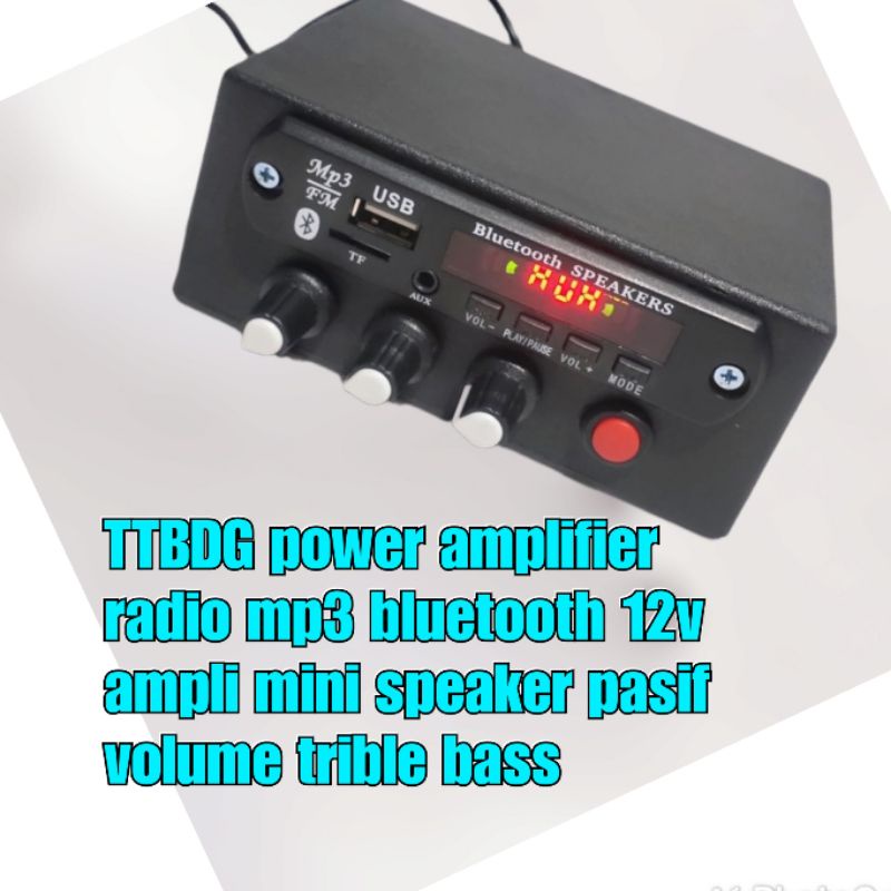 Jual AEBDG POWER AMPLI MP3 BLUETOOTH FM RADIO USB PLAYER RAKITAN ...
