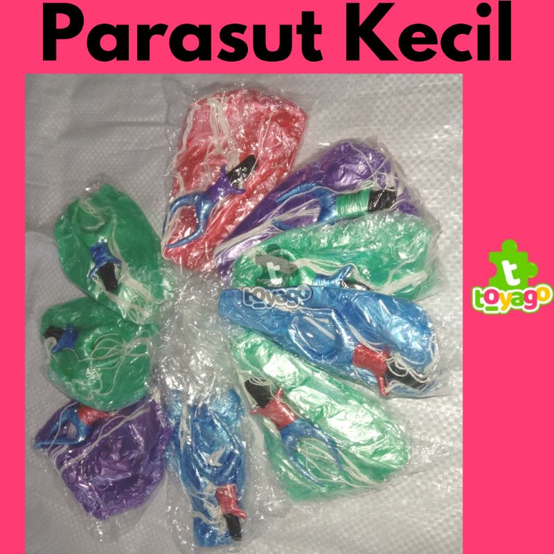 Jual Parasut Kecil/terjun payung Mainan Anak Isi +-100 Pcs Grosir Murah ...